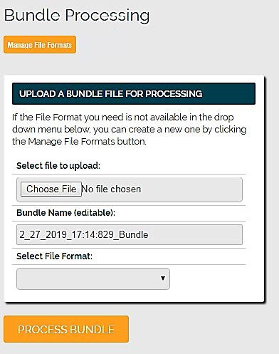 How do I create a file format for my bundle?