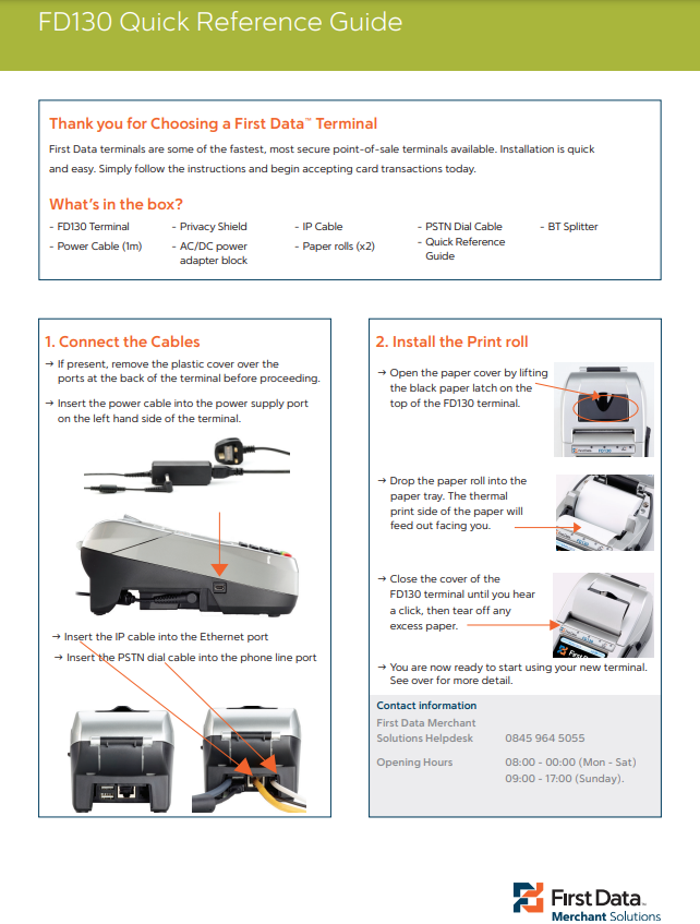 FD150 reference guide