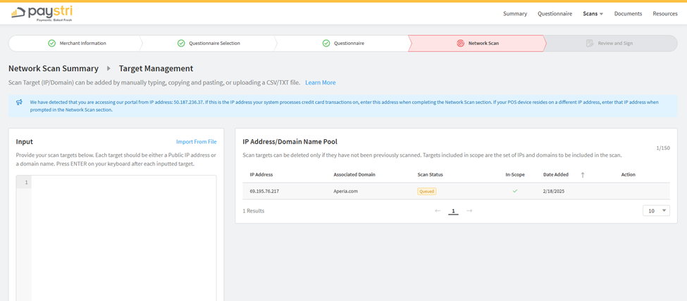 How to Complete Your PCI Scan